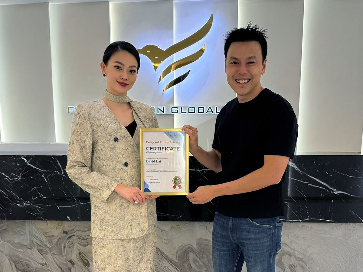 FPG Berhad Honours 8Productions PLT Founder David Lai as CSR Visionary Leader - First Pavilion ...